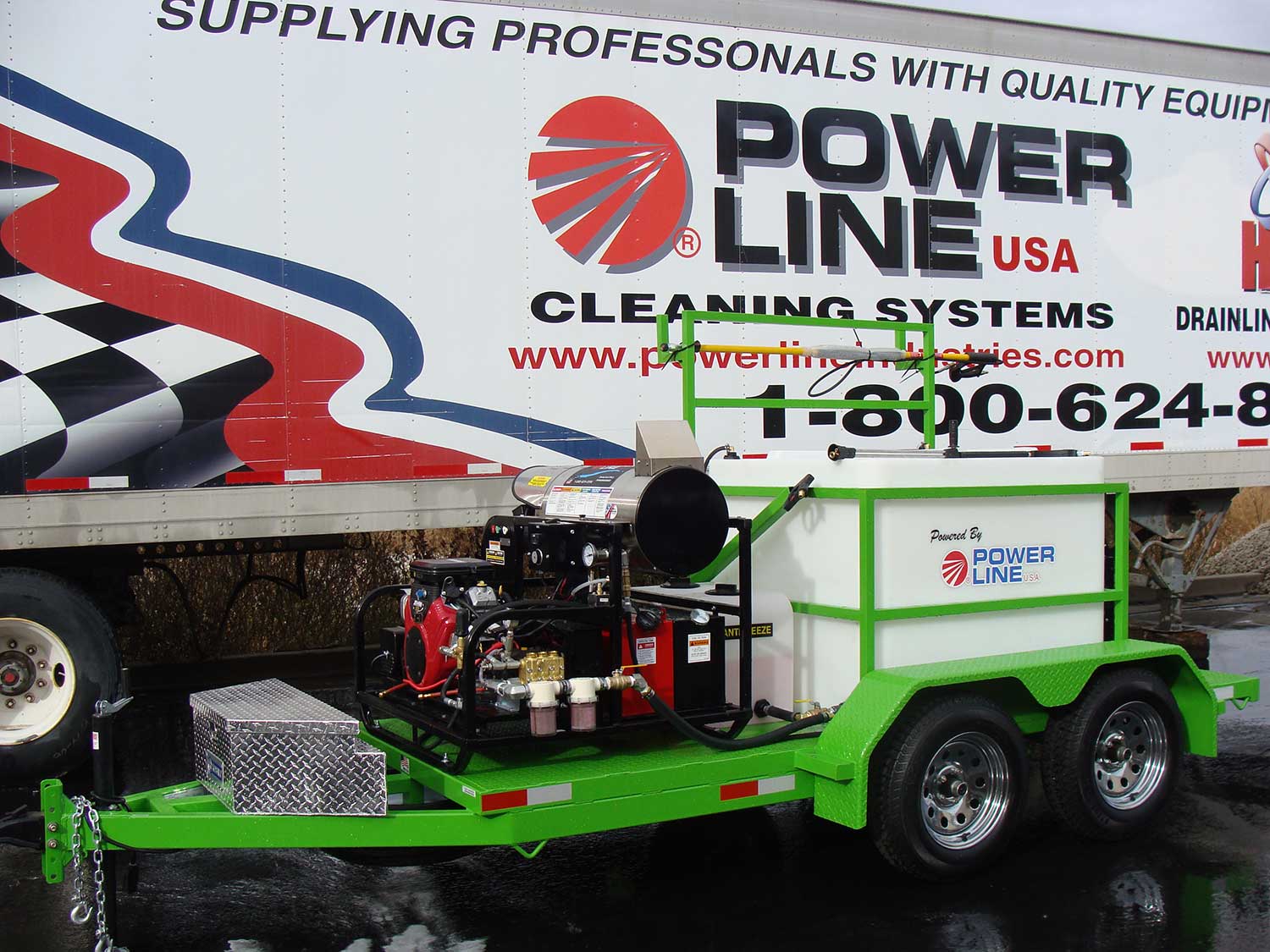 Power-Wash-Trailer-Green-23HP2 - Power Line Industries, Inc.