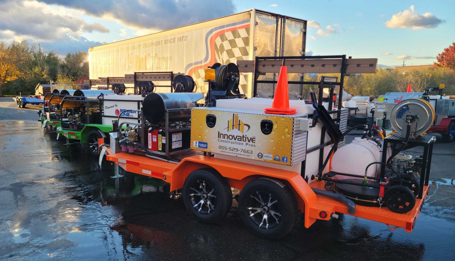 Power Line Industries | Trailer Mounted Power Washers